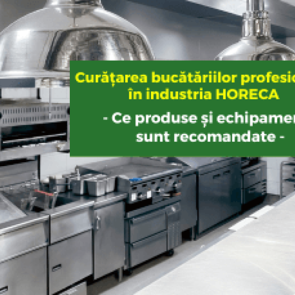 Curățarea bucătăriilor profesionale în industria HORECA